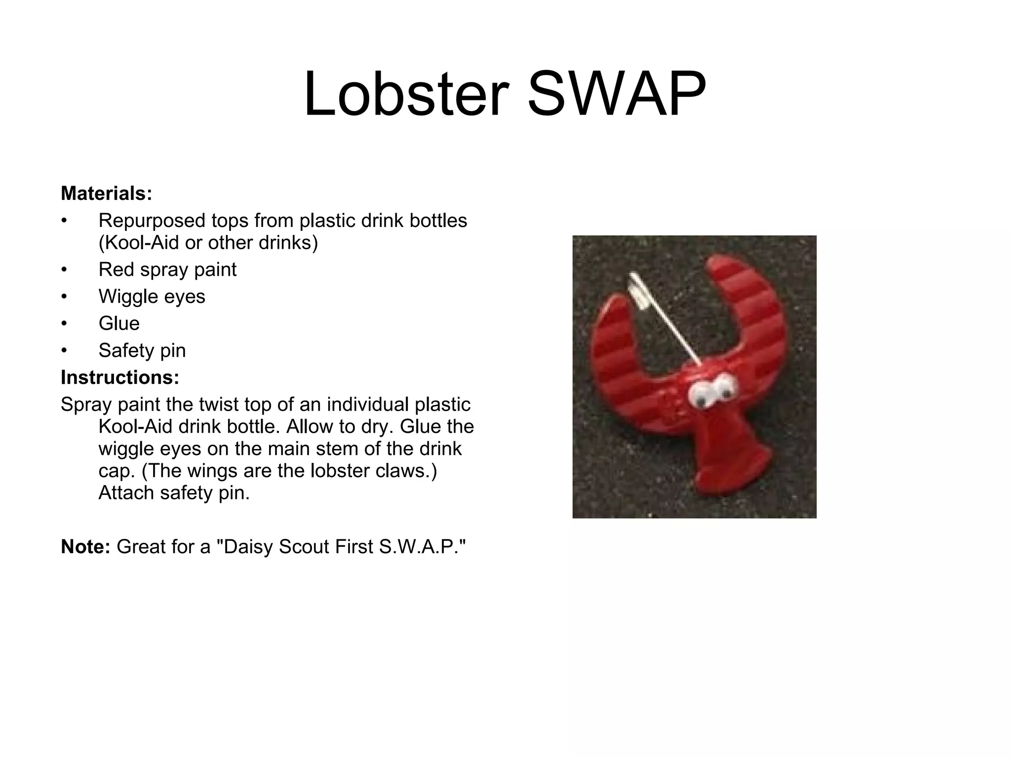 Girl Scout SWAPs Guide: Animal & Insect SWAPs | PPT