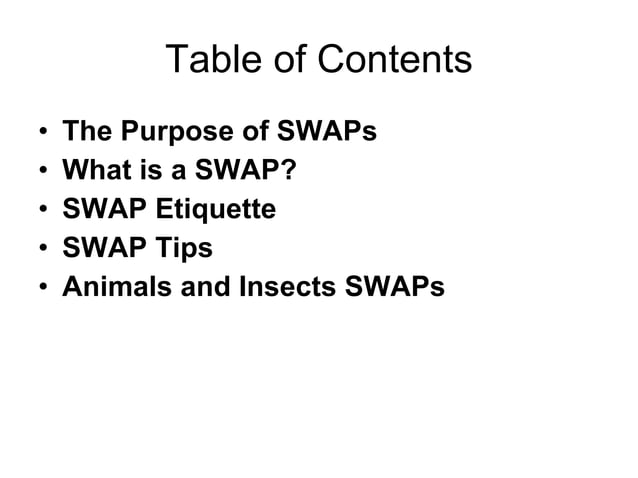 Girl Scout SWAPs Guide: Animal & Insect SWAPs | PPT
