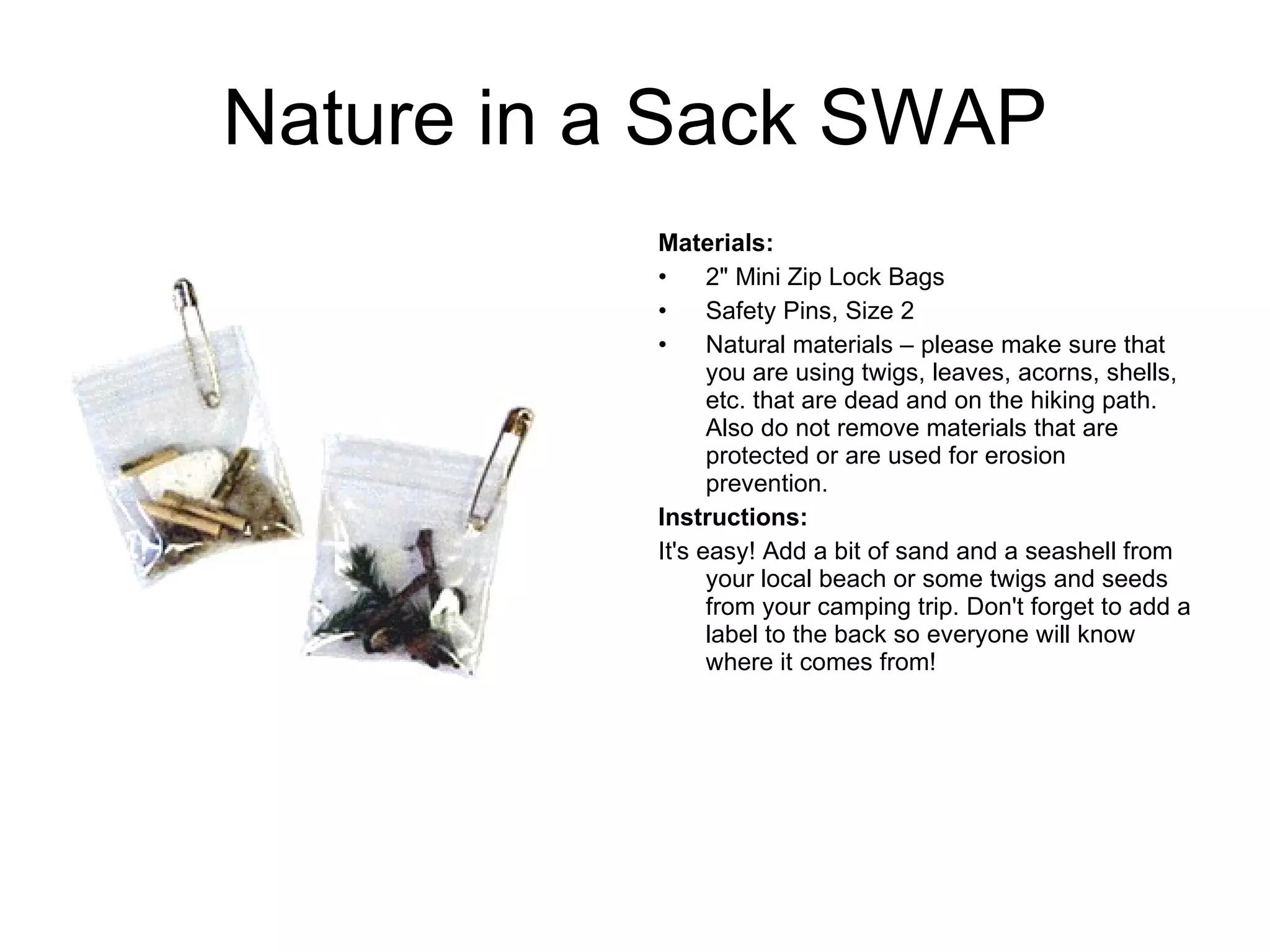 GS SWAP Guide Bag SWAPS | PPT