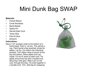 GS SWAP Guide Bag SWAPS | PPT