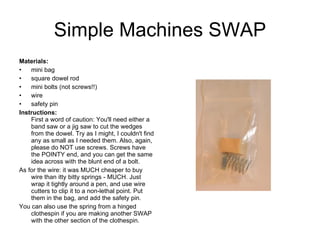 GS SWAP Guide Bag SWAPS | PPT