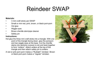 GS SWAP Guide Holiday Seasonal SWAPs | PPT