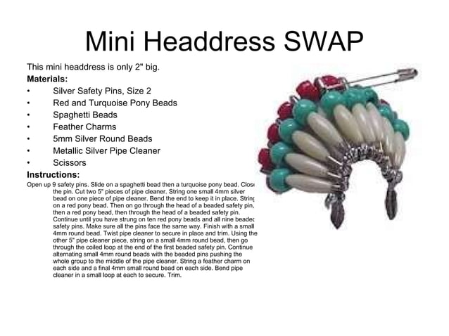 GS SWAP Guide Safety Pin SWAPs | PPT | Beadwork | Arts and Crafts