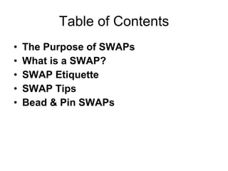 GS SWAP Guide Safety Pin SWAPs | PPT