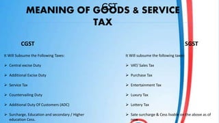 GOODS AND SERVICE TAX | PPTX