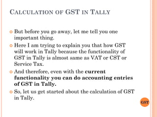 GST in Tally | PDF