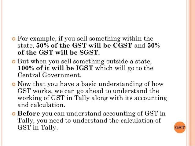 GST in Tally