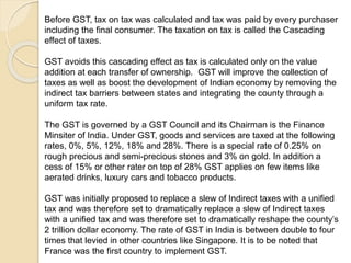 GST - Goods and Serices Tax | PPTX