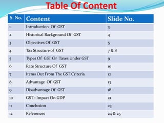 GST(Goods And Service Tax) | PPTX