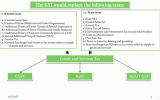Goods and Services Tax | PPTX