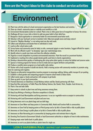 Project Ideas on Global Service Areas of Lions Clubs International by ...