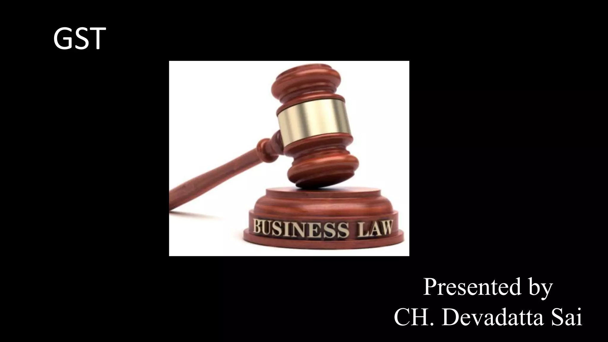 Gst, introduction, definition, advantages, disadvantages | PPTX