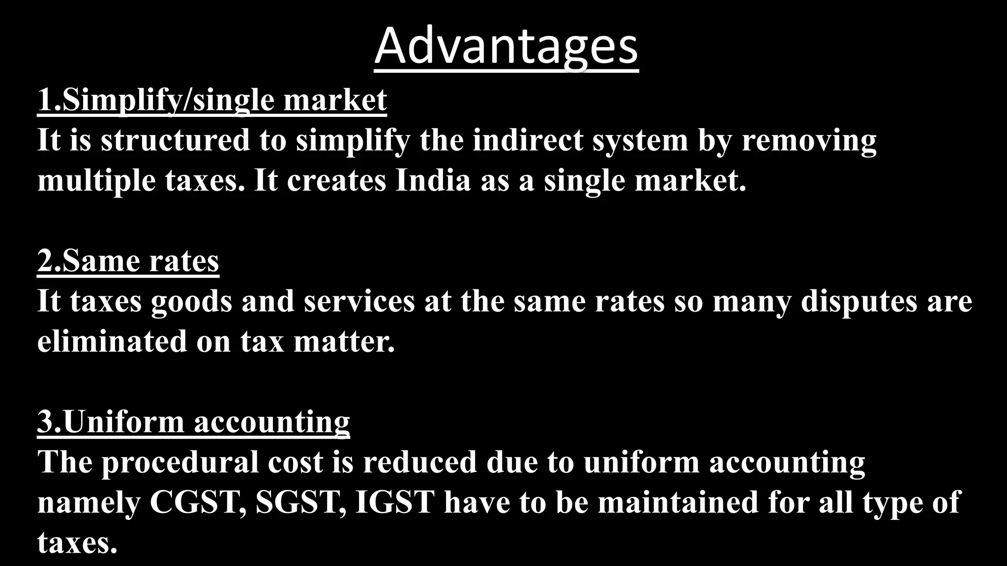 Gst, introduction, definition, advantages, disadvantages | PPTX