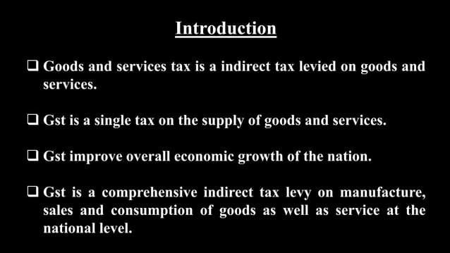 Gst, introduction, definition, advantages, disadvantages | PPTX ...
