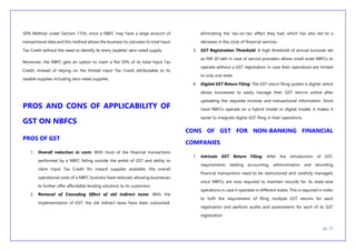 GST Applicability on NBFC's in India | PDF | Consumer Banking | Personal Finance