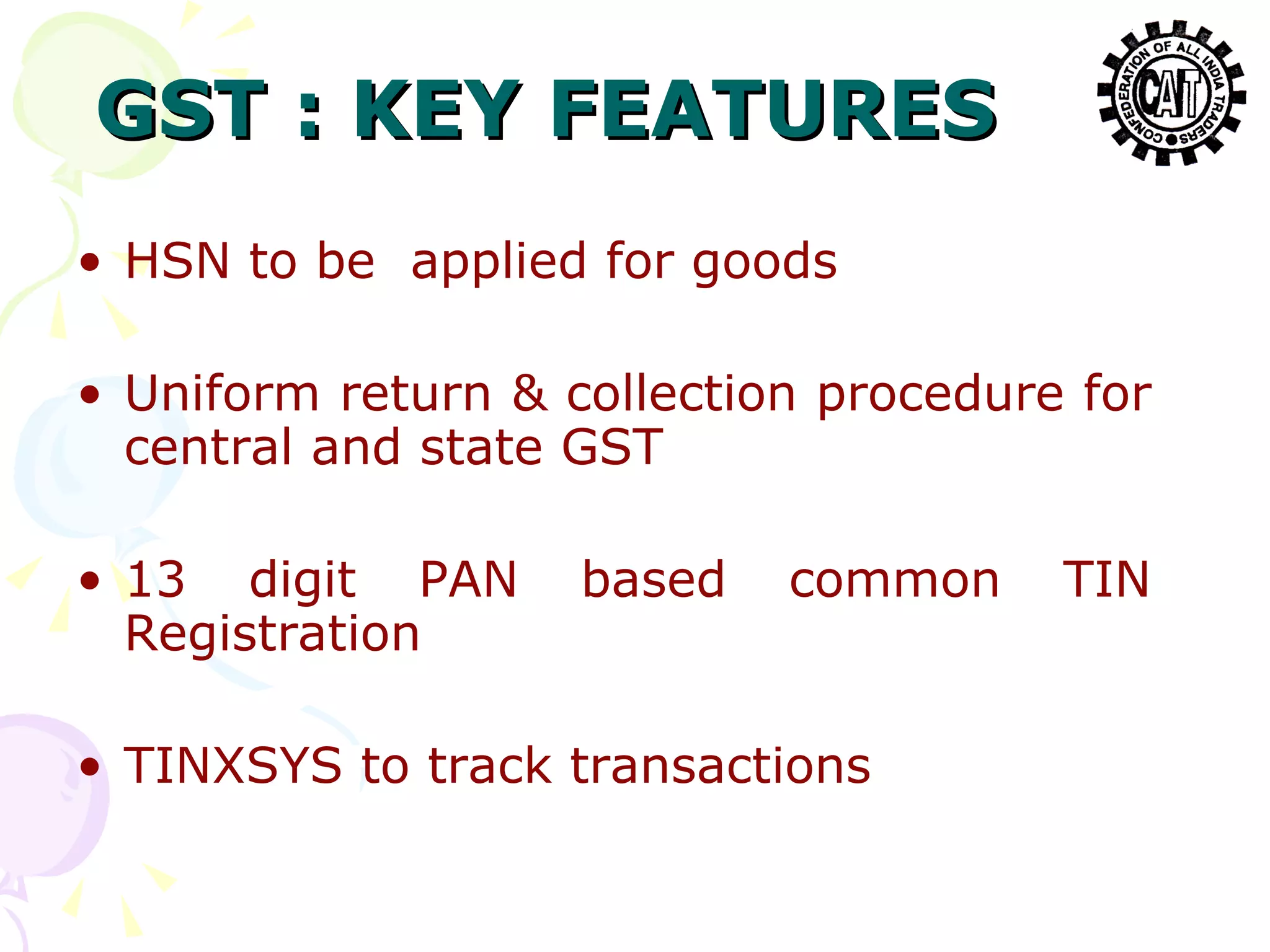 GST Power Point Presentation | PPT