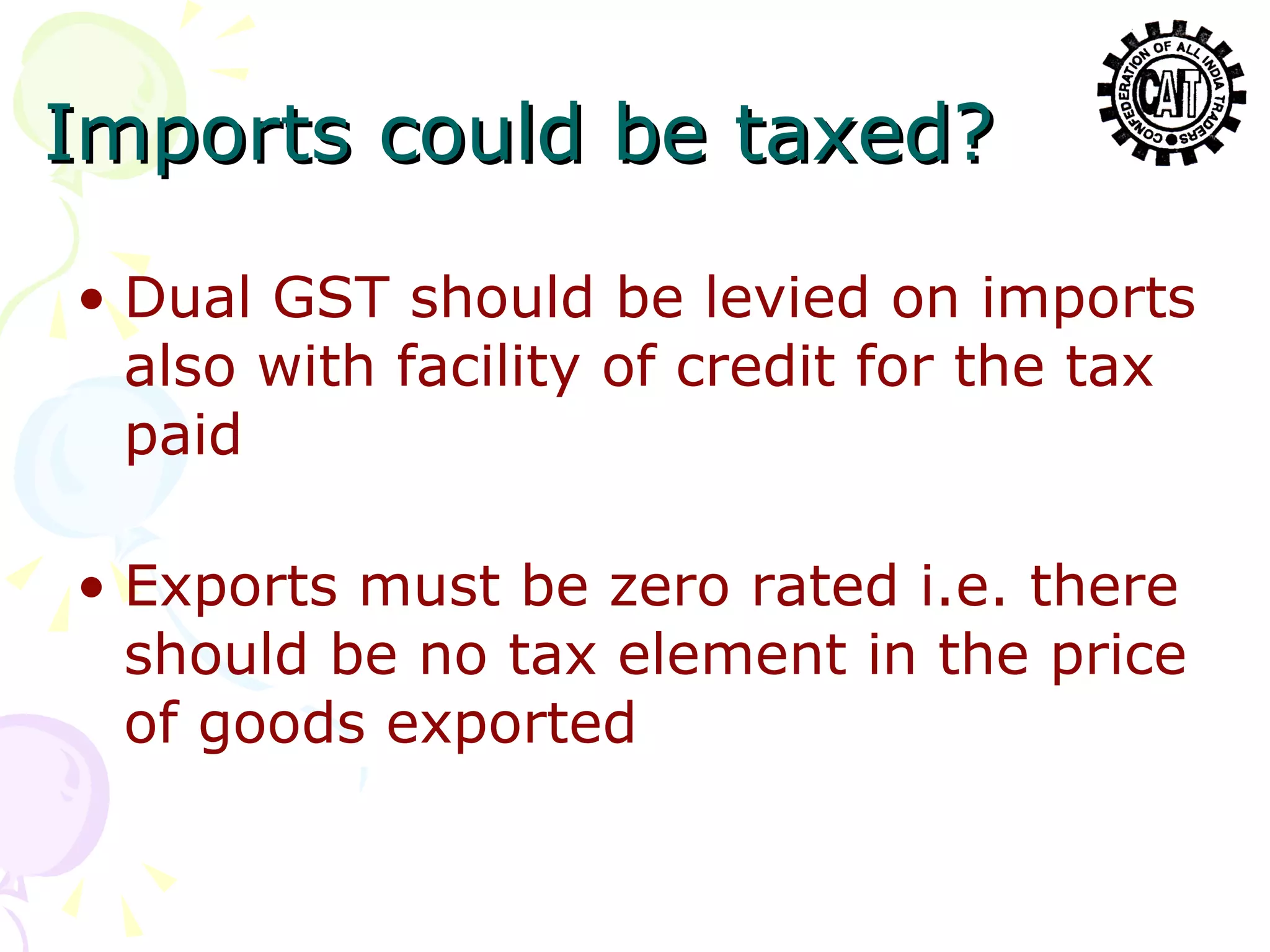 GST Power Point Presentation | PPT