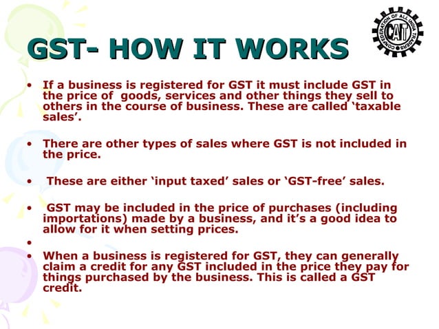 GST Power Point Presentation | PPT