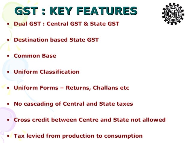 GST Power Point Presentation | PPT