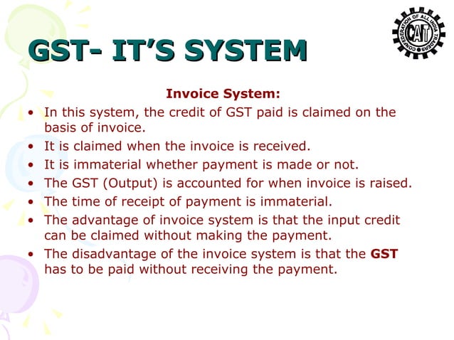 GST Power Point Presentation | PPT