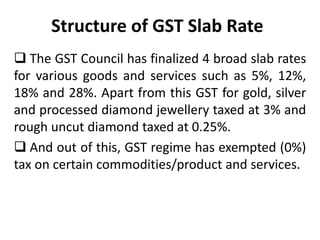 GST – Goods and Services Tax | PPTX | Commodities | Economy