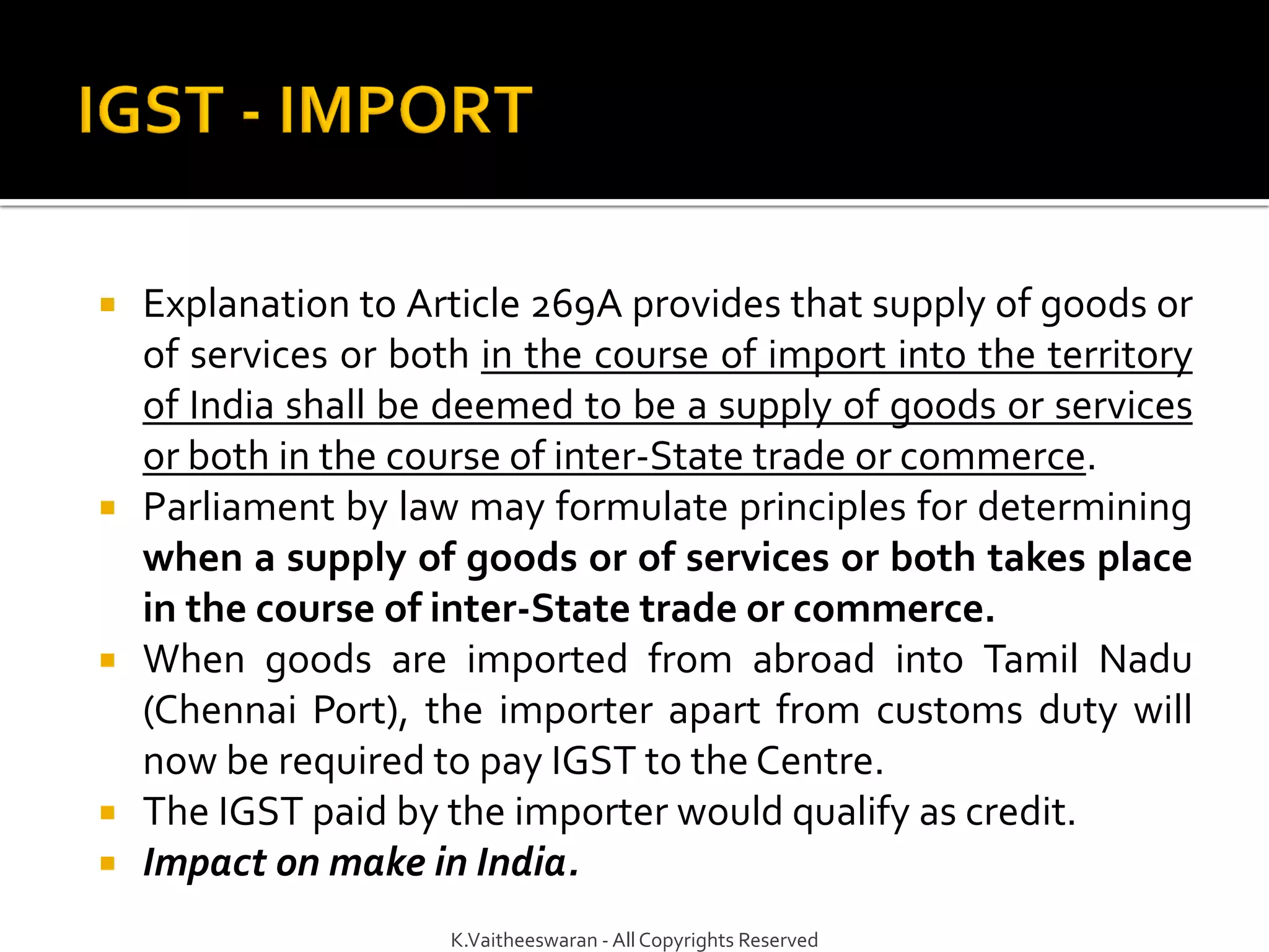 Gst industry - impact on different sectors | PDF