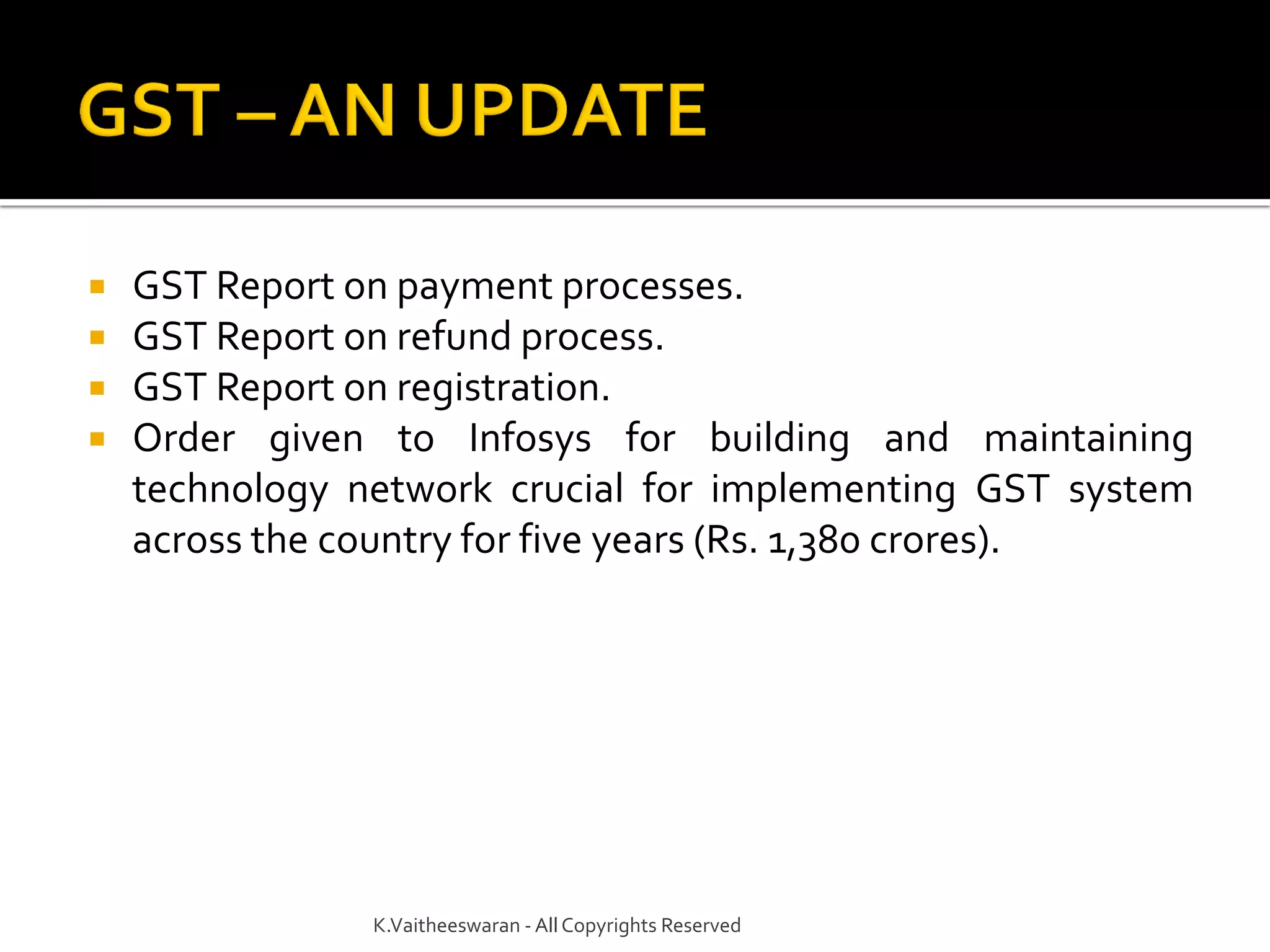 Gst industry - impact on different sectors | PDF