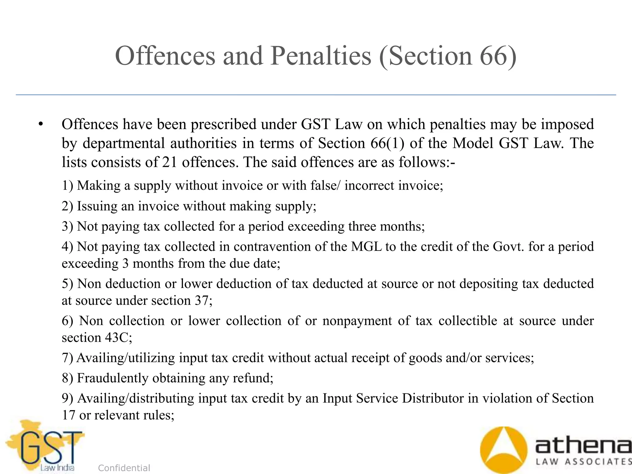 Offences and Penalties under GST | PPTX
