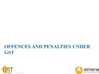 Offences and Penalties under GST | PPTX