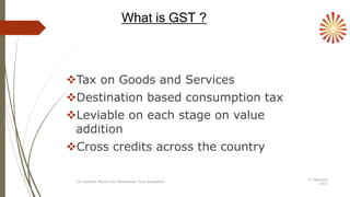 Gst one nation one tax - a myth or a reality | PPTX