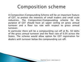 Gst ppt-taxguru | PPTX