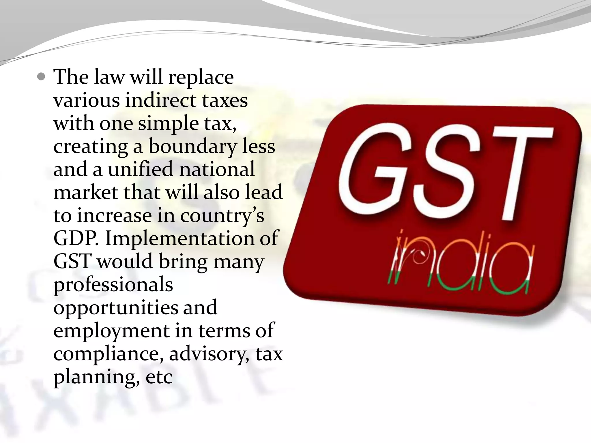 HISTORY OF GST IN INDIA | PPTX