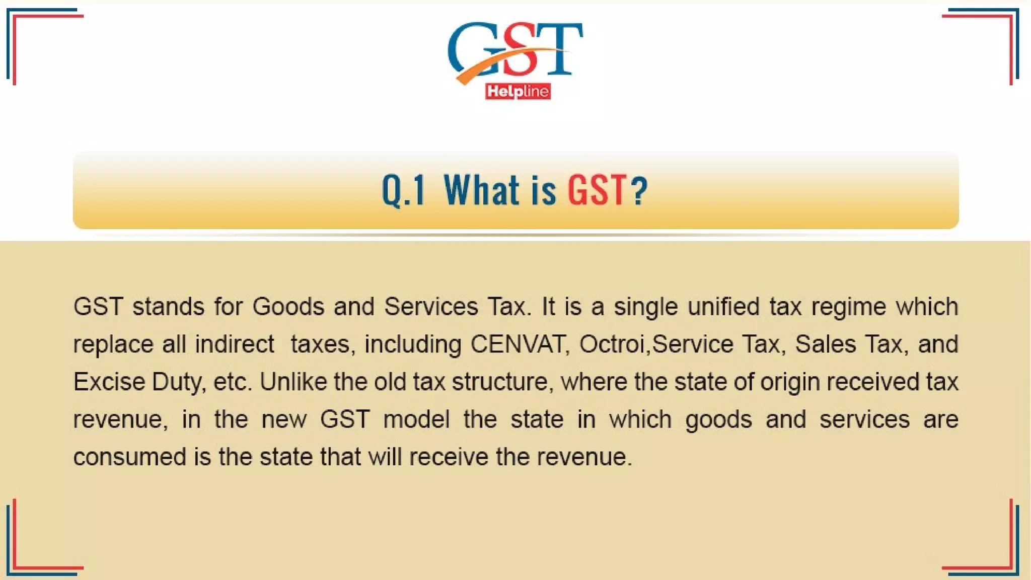 Top 10 Questions And Answers on GST | PPT