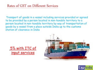Rates of GST on Different Services_Part-1 | PPT