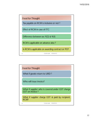 GST RCM | PDF