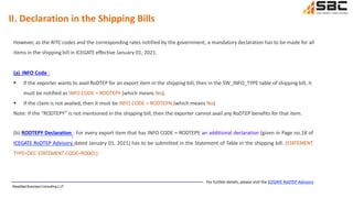 GST - RoDTEP(Remission of Duties and Taxes on Exported Products ...