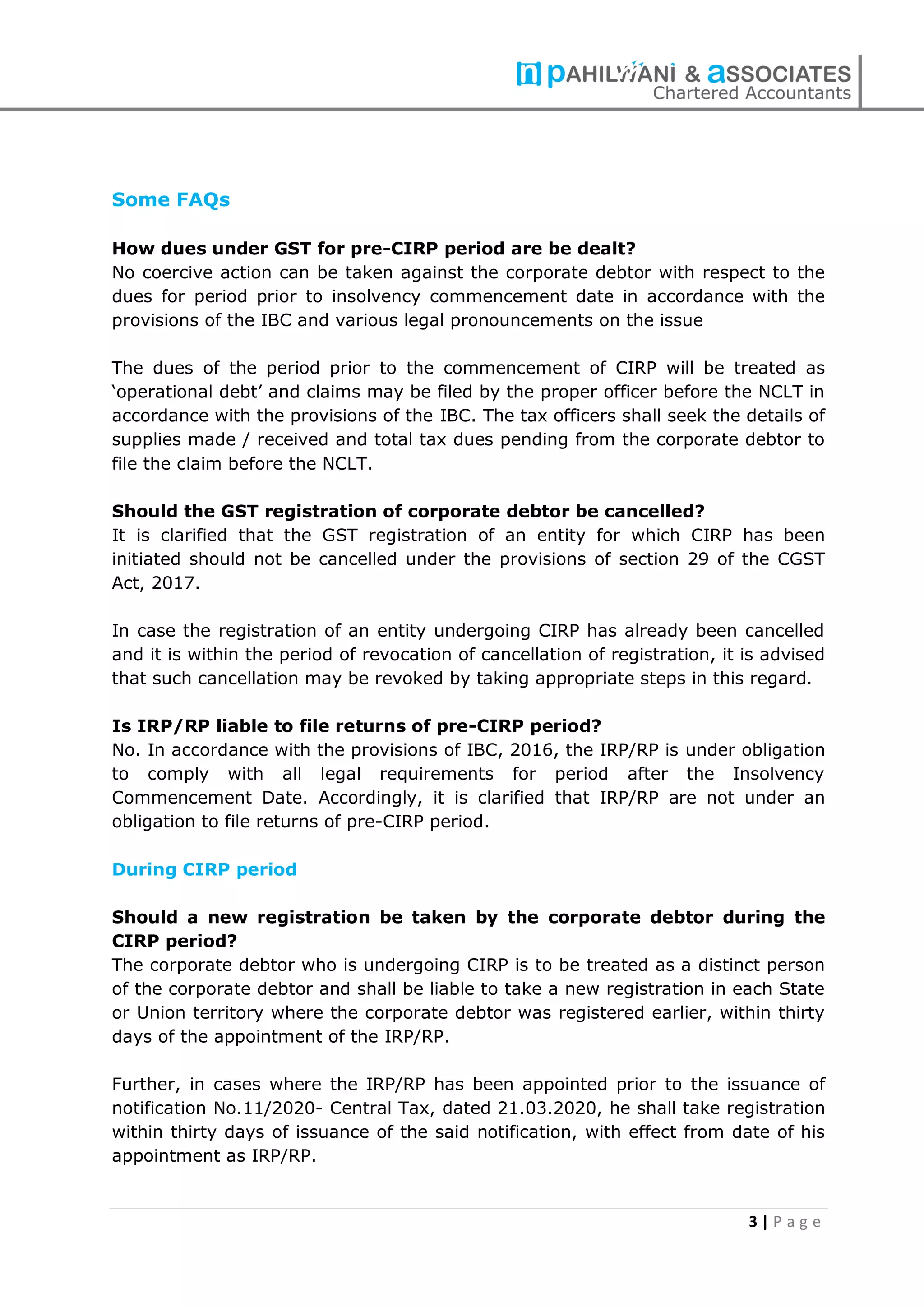 GST-Special Procedures followed by IRP/RP | PDF