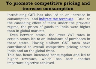 GST - Structure or Components & Objectives.pptx
