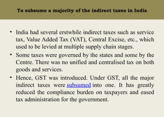 GST - Structure or Components & Objectives.pptx