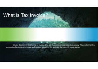 Gst tax invoice-debit note-credit note & returns ivth unit | PDF