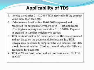 GST-TDS-Presentation management and leadership | PDF | Business ...