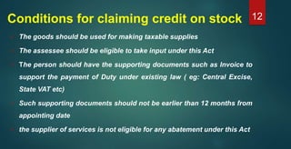 GST transitional provisions | PPT