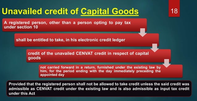 GST transitional provisions | PPT