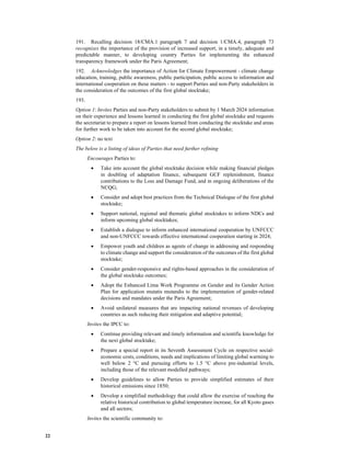 COP28: Example of Formation of Negotiated Texts: Global StockTake | PDF