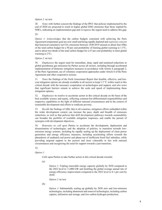 COP28: Example of Formation of Negotiated Texts: Global StockTake | PDF