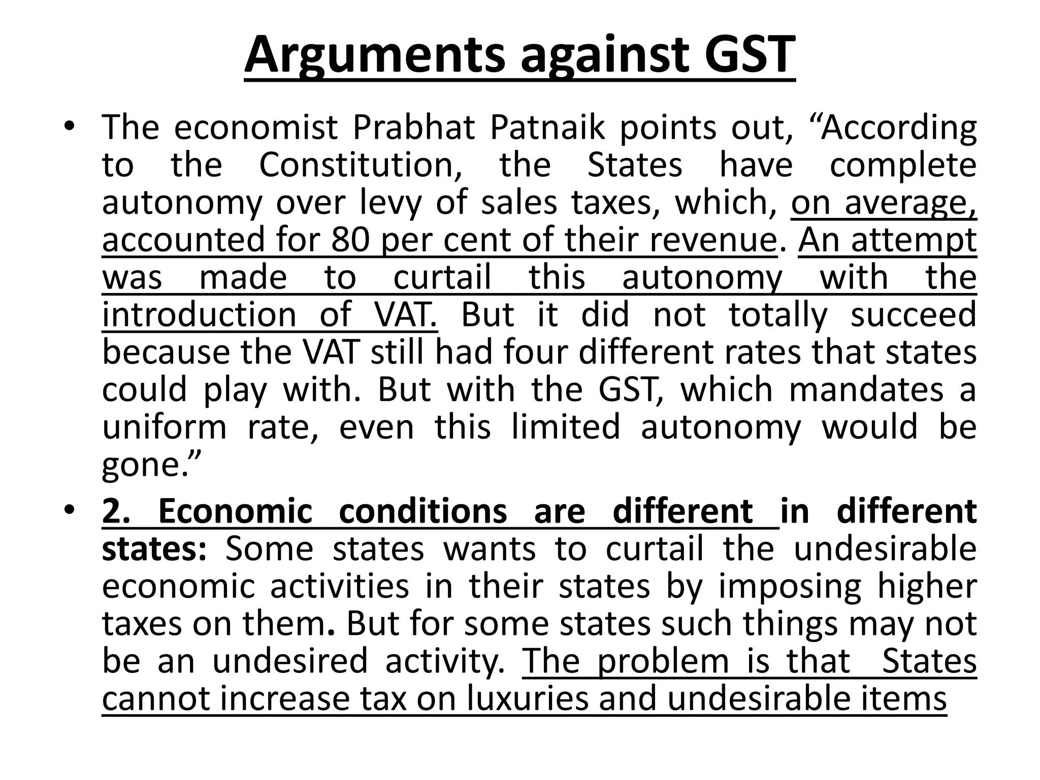 Gst and fiscal federalism | PPTX