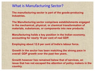 GST and Indian Manufacturing Sector | PPTX