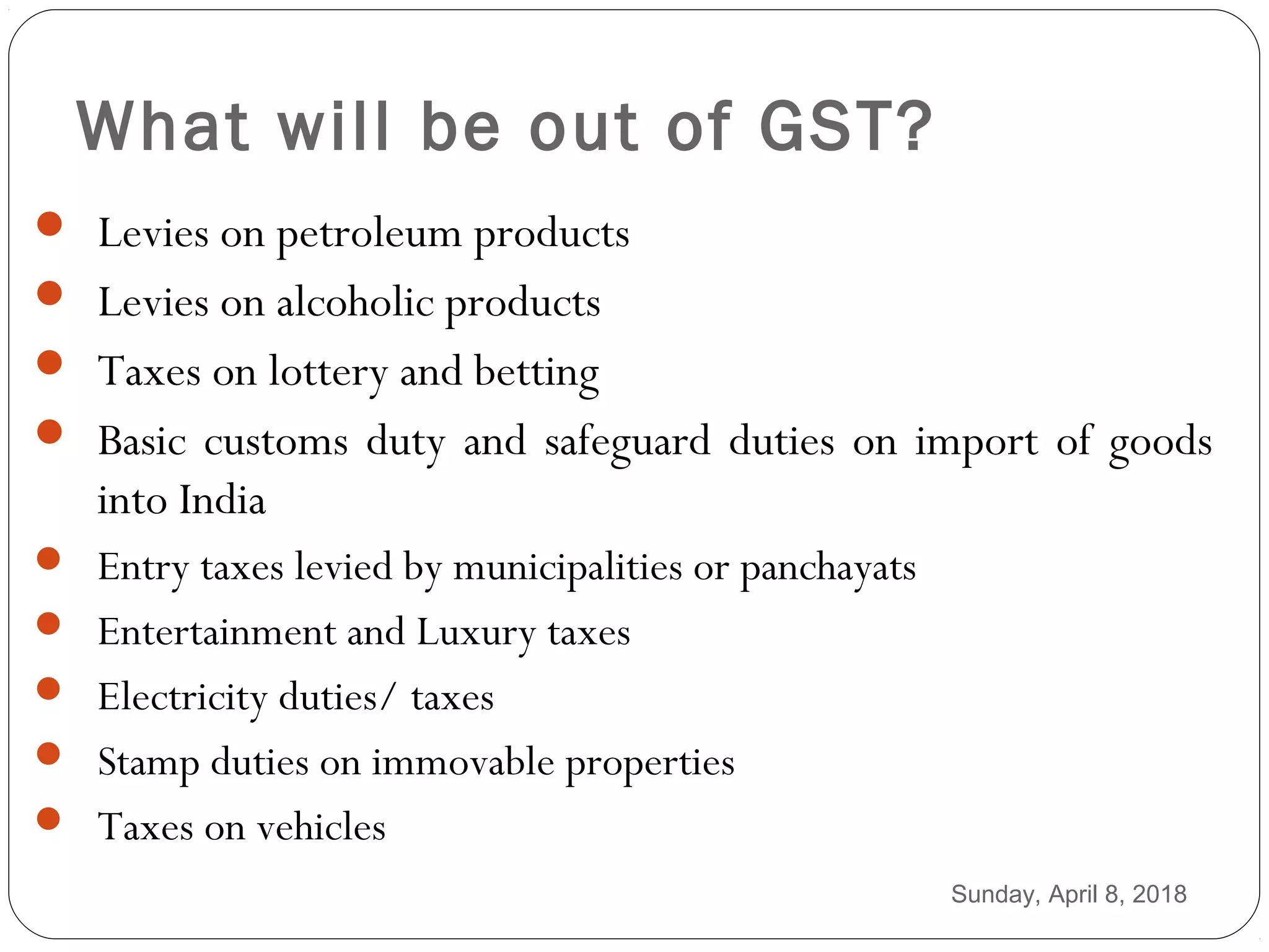 Gst and its implications | PPT