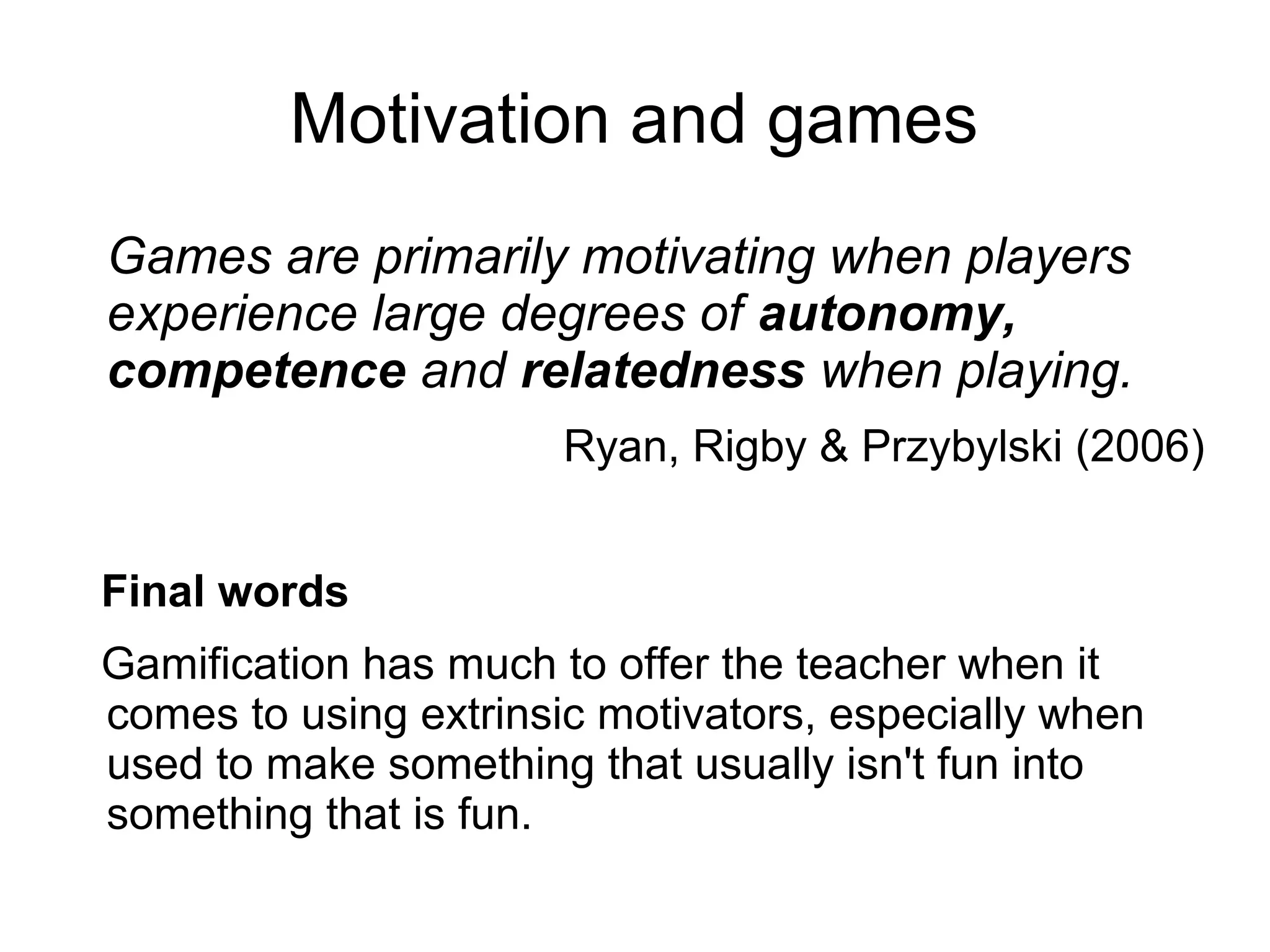Gamifying the Language Classroom | PPT