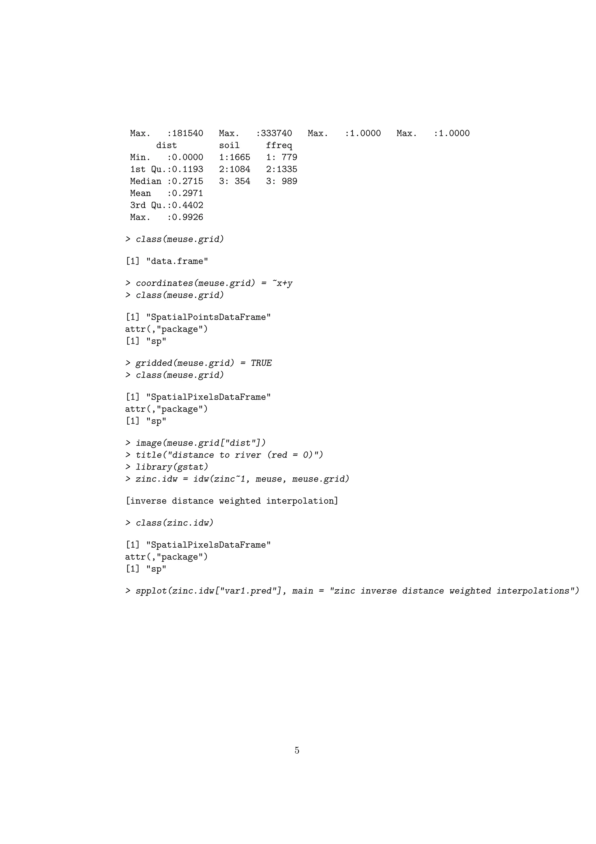 Manual "The meuse data set" | PDF